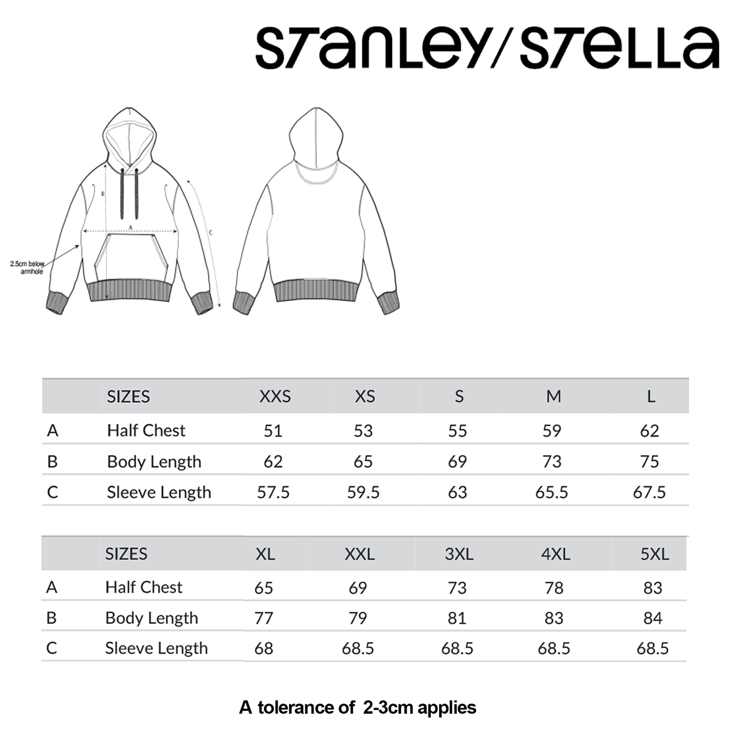 stanley stella sizing